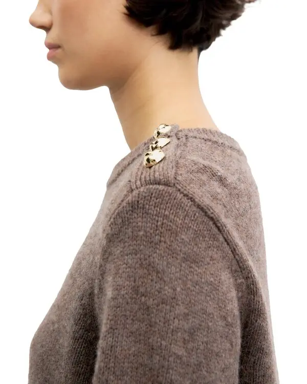 Gerard Darel Wool Shift Sweater Dress