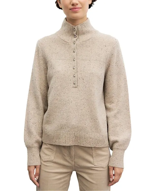 Gerard Darel Ryana Wool Mock Neck Sweater