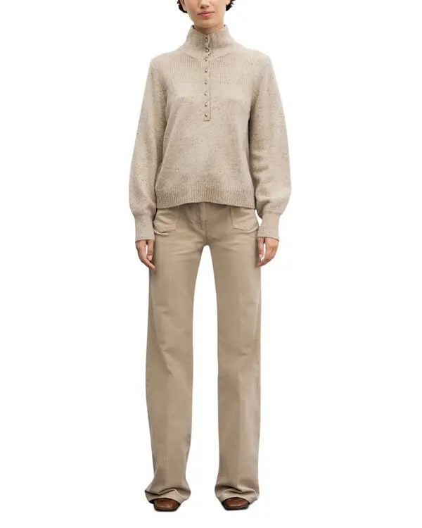 Gerard Darel Ryana Wool Mock Neck Sweater