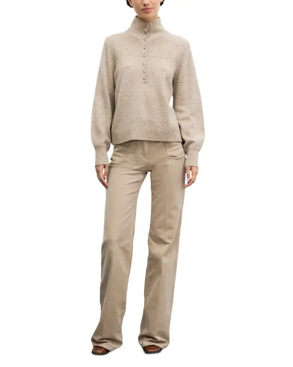 Gerard Darel Ryana Wool Mock Neck Sweater