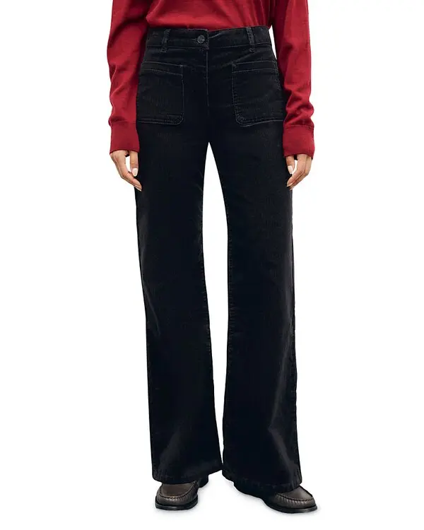 Gerard Darel Mael Cotton Stretch Flare Pants - Cinnamon