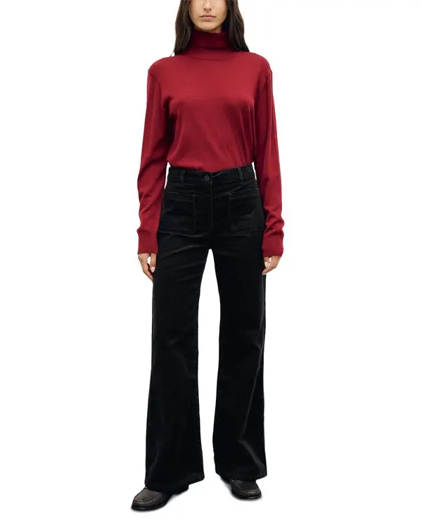Gerard Darel Mael Cotton Stretch Flare Pants - Cinnamon