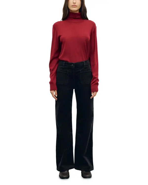 Gerard Darel Mael Cotton Stretch Flare Pants - Cinnamon