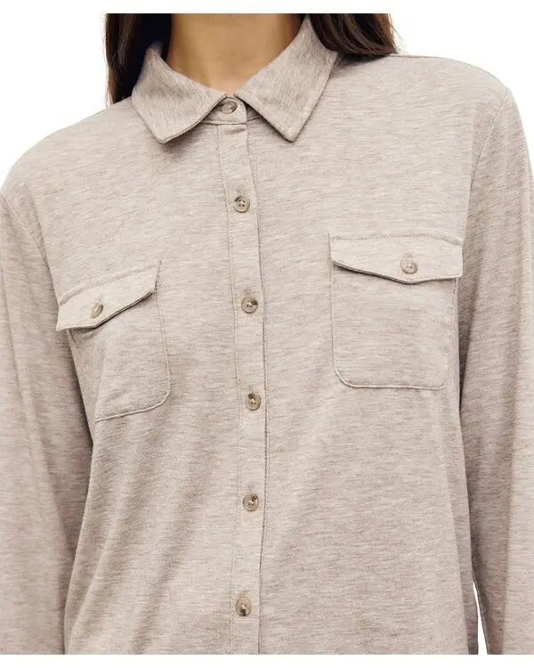 Gerard Darel Barba Straight Shirt - Beige