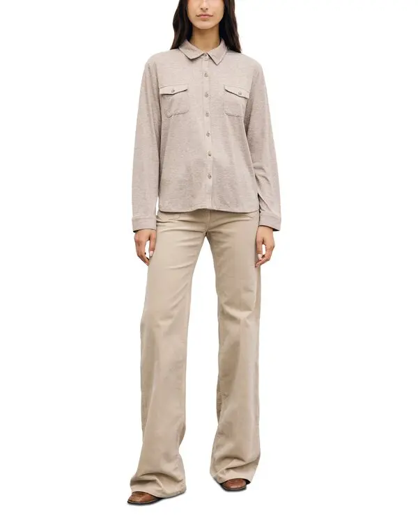 Gerard Darel Barba Straight Shirt - Beige