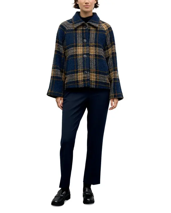 Gerard Darel Almy Plaid Coat