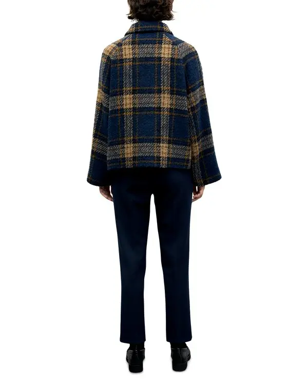 Gerard Darel Almy Plaid Coat