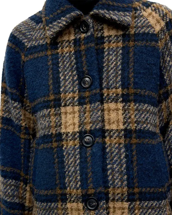 Gerard Darel Almy Plaid Coat