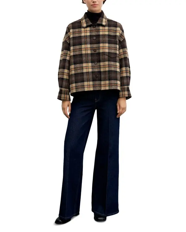 Gerard Darel Josia Printed Button Front Shacket