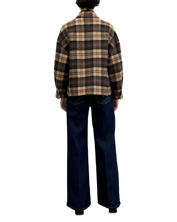 Gerard Darel Josia Printed Button Front Shacket