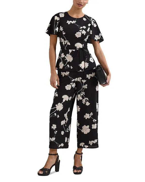 PHASE EIGHT Jolie Printed Peplum Jumpsuit
