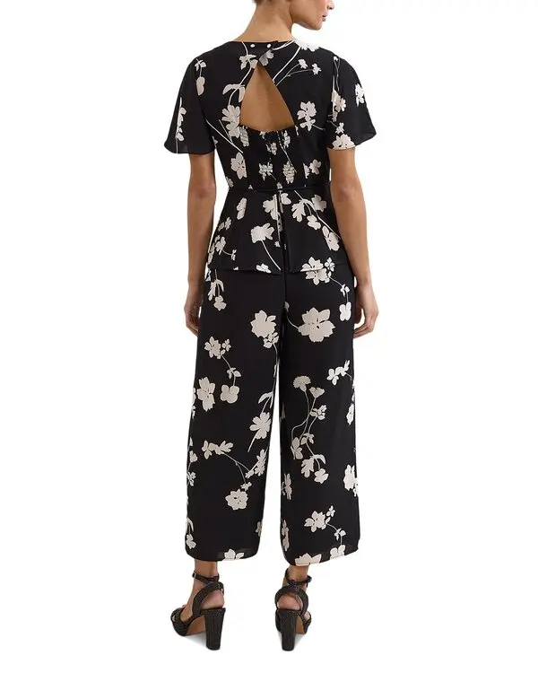 PHASE EIGHT Jolie Printed Peplum Jumpsuit