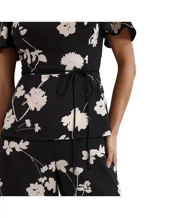 PHASE EIGHT Jolie Printed Peplum Jumpsuit