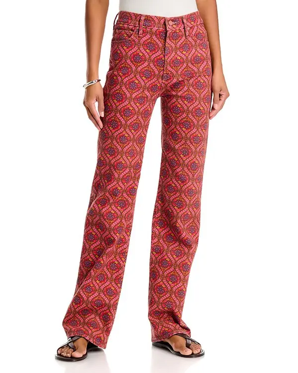 MOTHER The Kick It Printed Jeans