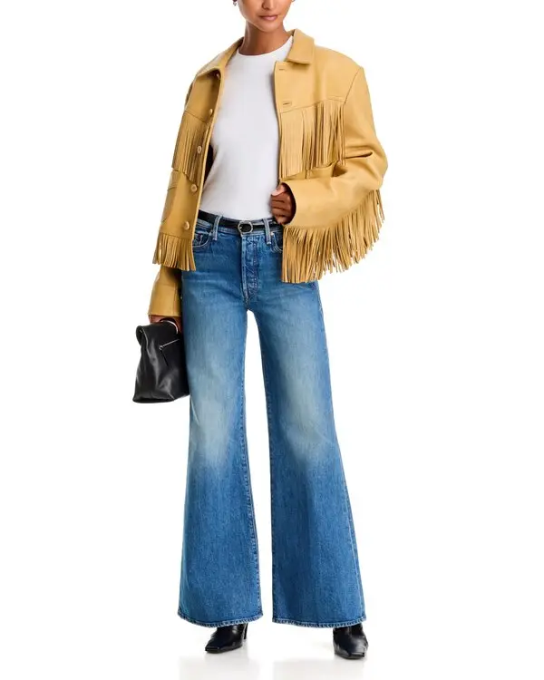 MOTHER The Tomcat Roller Sneak Wide Leg Jeans