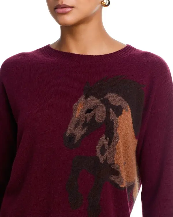 Aqua Cashmere 100% Cashmere Crewneck Sweater Exclusive