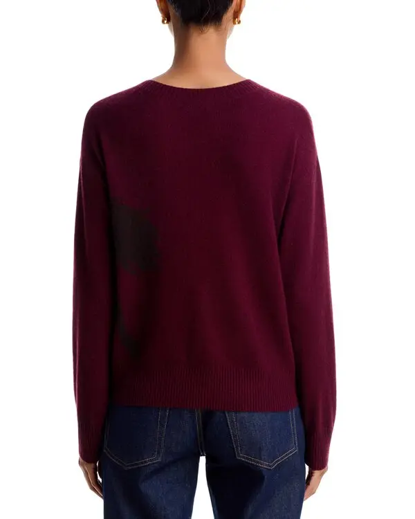 Aqua Cashmere Crewneck Sweater