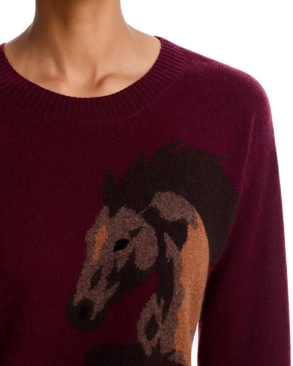 Aqua Cashmere Crewneck Sweater