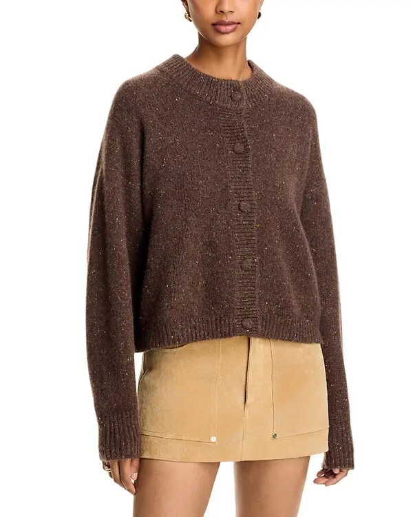 FRAME The Wool & Cashmere Fleck Cardigan