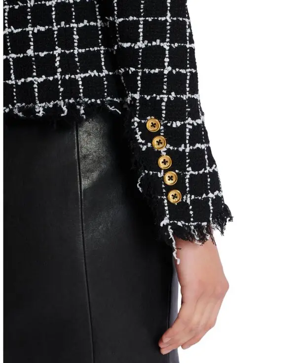 Balmain Cropped Tweed Jacket