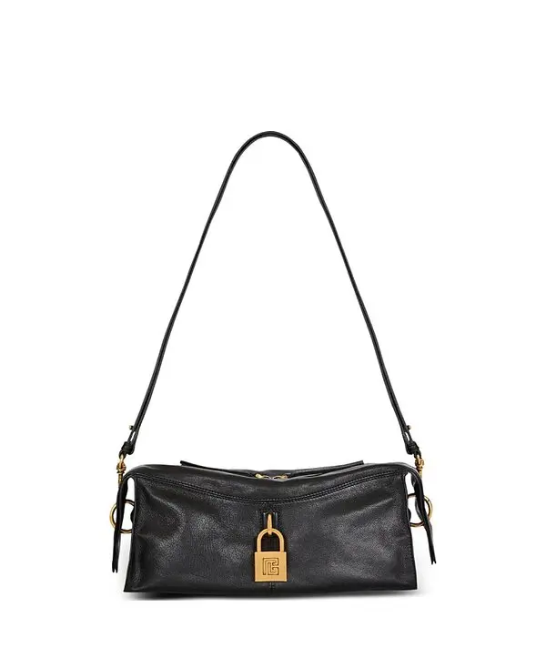 Balmain Pulse Shoulder Bag In Calfskin Leather