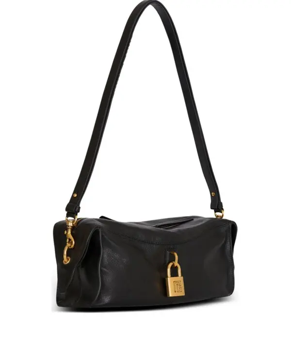Balmain Pulse Shoulder Bag In Calfskin Leather
