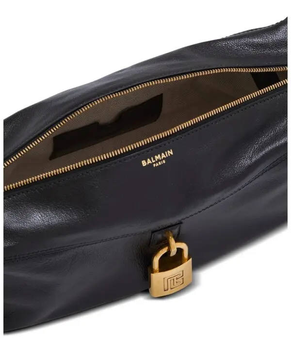 Balmain Pulse Shoulder Bag In Calfskin Leather