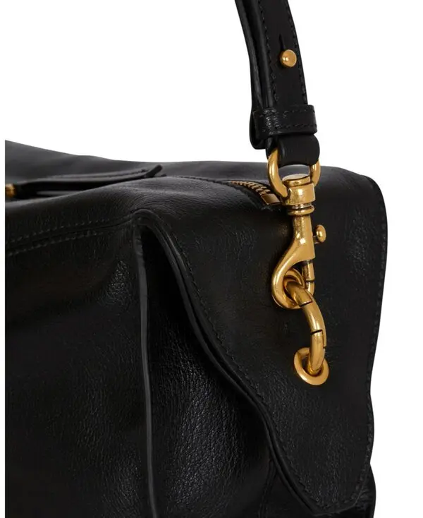 Balmain Pulse Shoulder Bag In Calfskin Leather