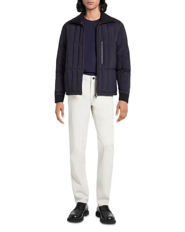 Theory Varet Quilted Bomber In Motion Nylon - Eclipse