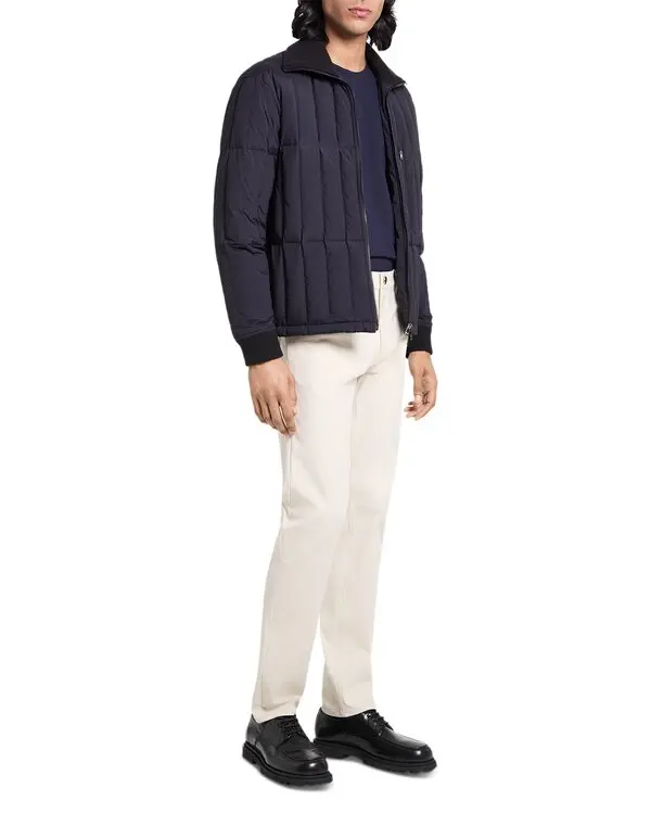 Theory Varet Quilted Bomber In Motion Nylon - Eclipse