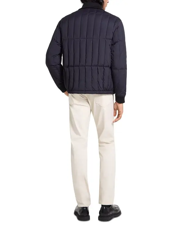 Theory Varet Quilted Bomber In Motion Nylon - Eclipse
