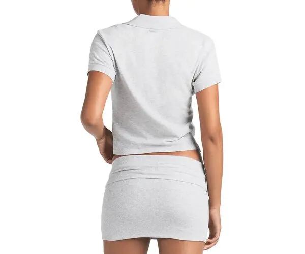 SKIMS Worn In Cotton Jersey Polo Shirt