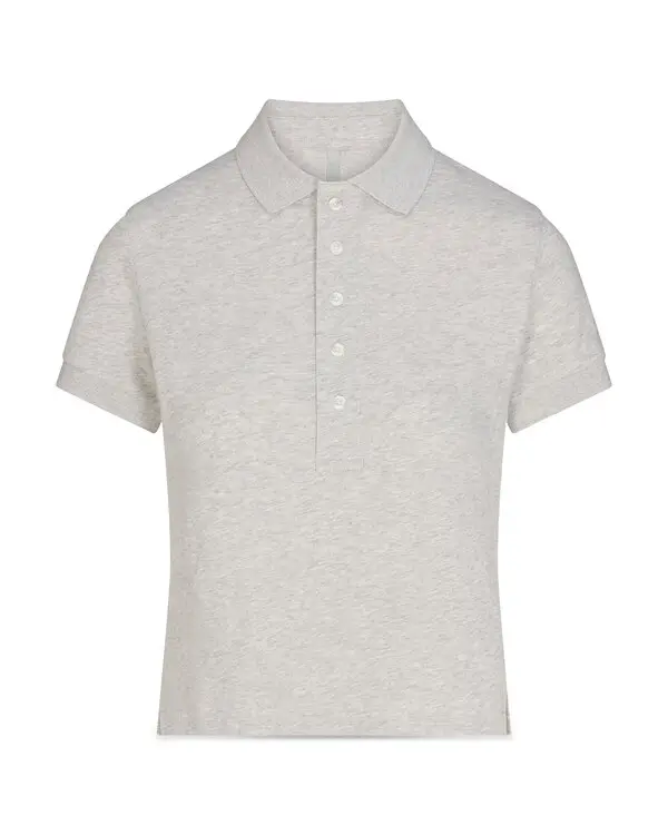SKIMS Worn In Cotton Jersey Polo Shirt