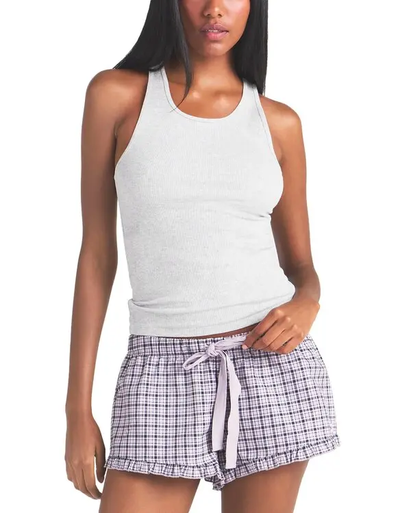 SKIMS Cotton Poplin Sleep Shorts - Iris Mica
