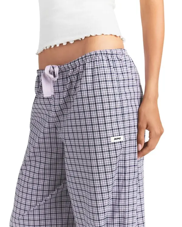 SKIMS Cotton Poplin Sleep Pants - Iris Mica