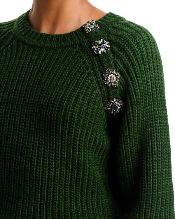 Cinq À Sept Keren Baroque Embellished Sweater