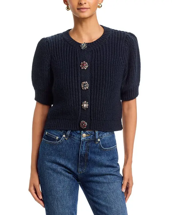 Cinq À Sept Rita Baroque Embellished Cardigan