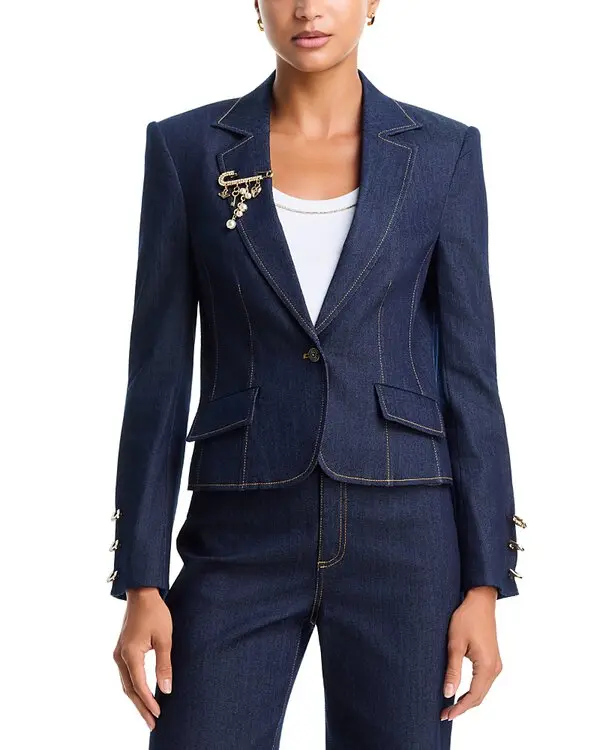 Cinq À Sept Khloe Rhinestone Pin Blazer