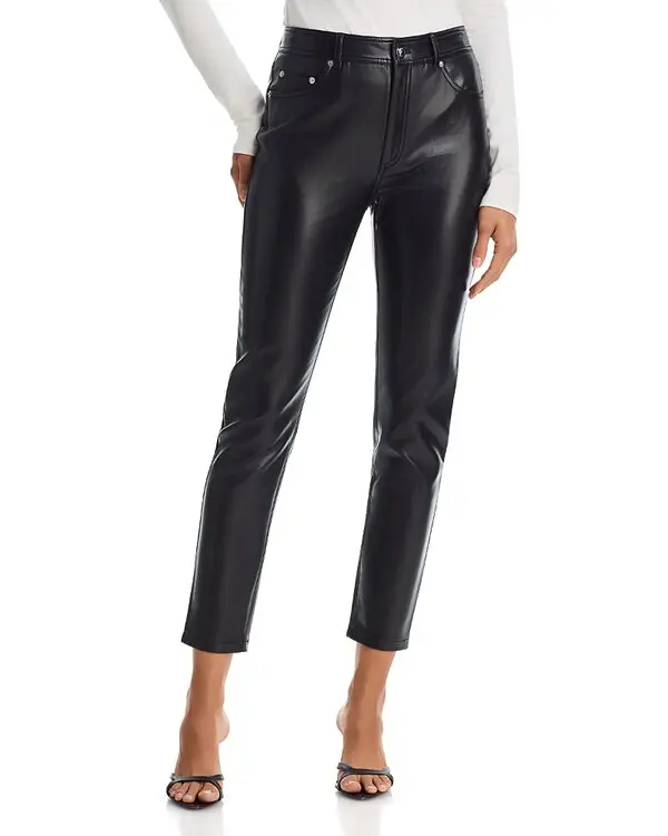 Cinq À Sept Faux Leather Frankie Trousers - Black