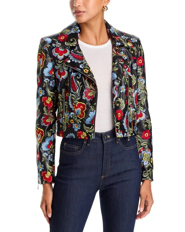 Cinq À Sept Genevive Floral Embroidered Jacket