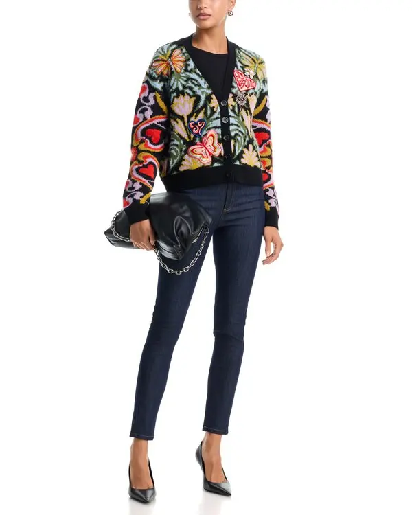 Cinq À Sept Psychedellic Amour Embellished Cardigan