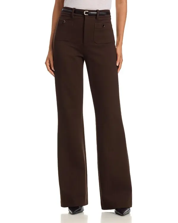 FRAME Shrunken Pocket Flared Pants - Americano