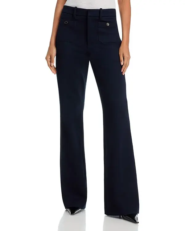 FRAME Shrunken Pocket Flared Pants