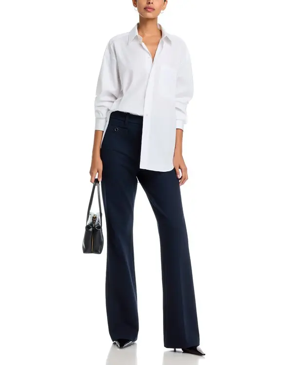 FRAME Shrunken Pocket Flared Pants