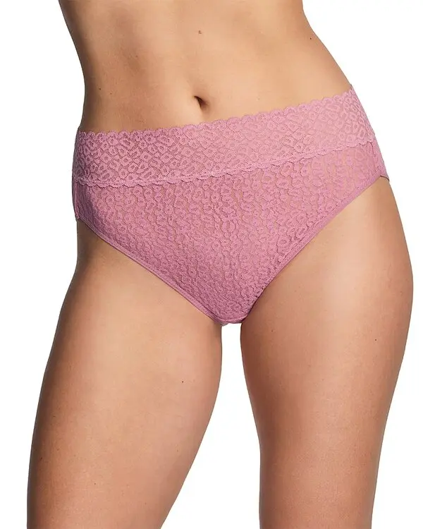 Wacoal High Bar High Cut Lace Panties - Lilas