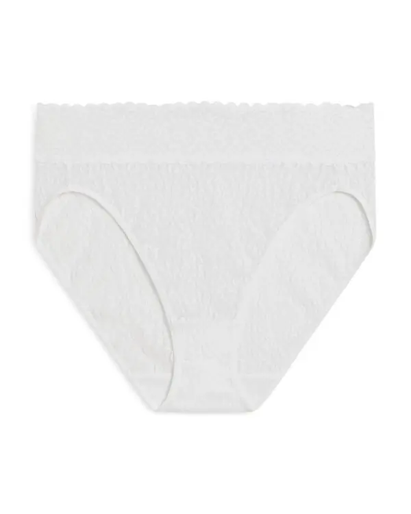 Wacoal High Bar High Cut Lace Panties - White
