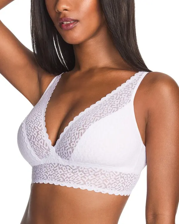 Wacoal High Bar Lace Bralette - White