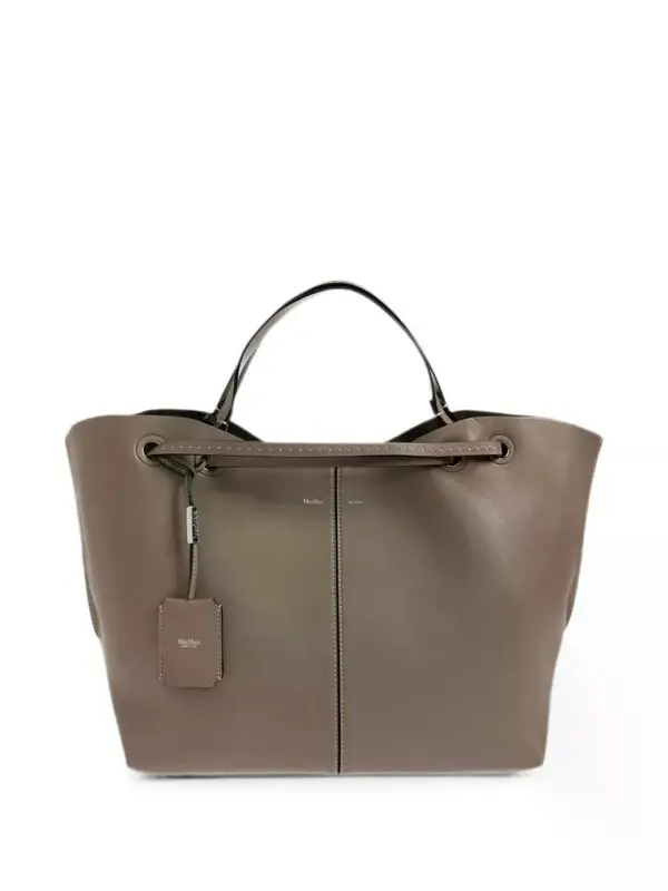 Max Mara Leather Shopper - Neutrals