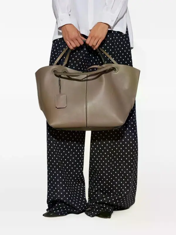 Max Mara Leather Shopper - Neutrals