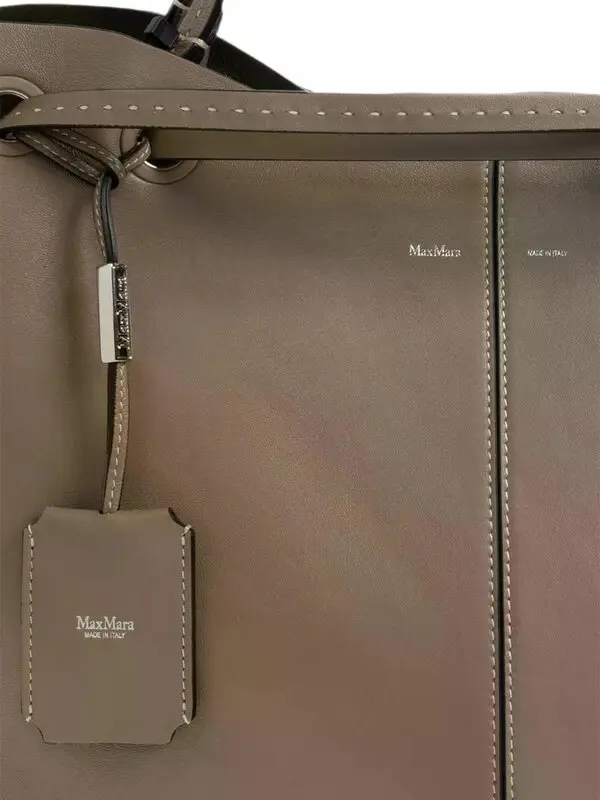 Max Mara Leather Shopper - Neutrals
